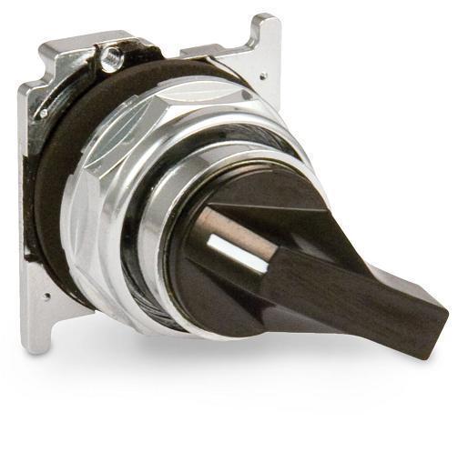 Eaton 10250T3043 Selector Switch, 3 Position, Black Lever, Operator On