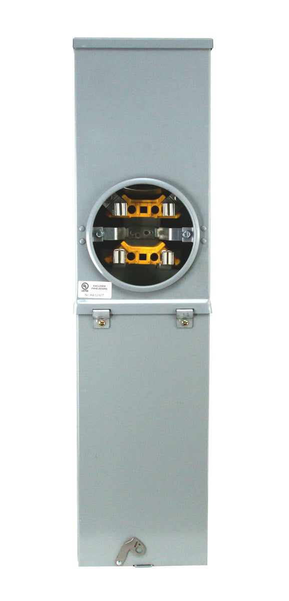 Eaton B-Line 2M2R Meter Mains, No Distribution, 200A, 120/240VAC, 4 Ja