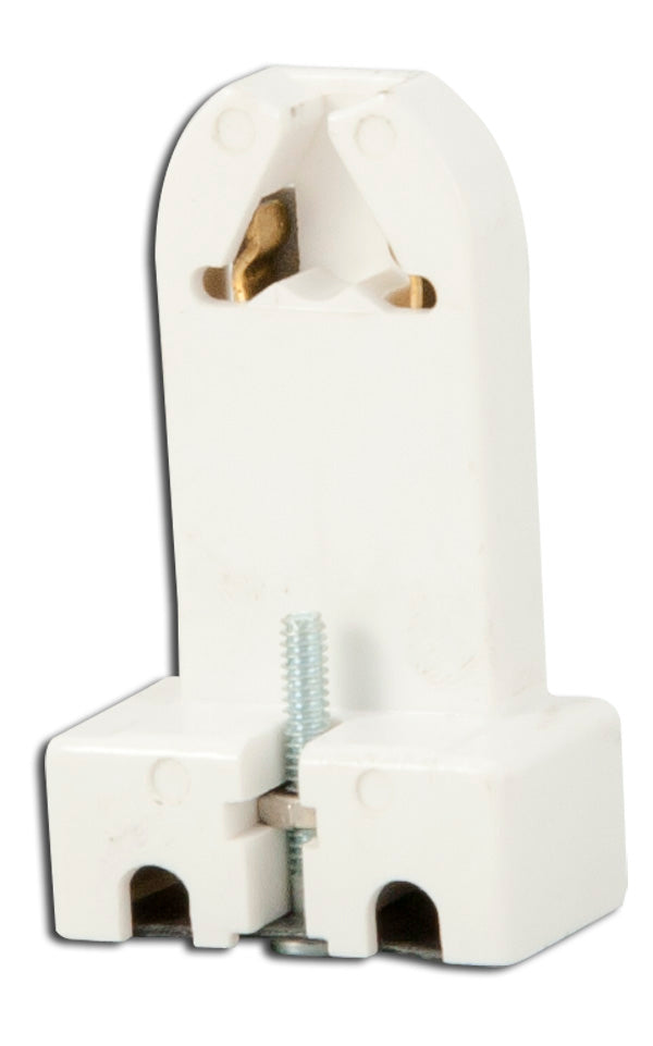 Leviton 390-1W Fluorescent Lampholder, Medium Pedestal Base, White Lev