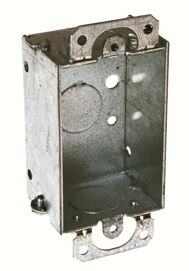 Hubbell-Raco 400 Switch Box, Gangable, 1-1/2" Deep, Conduit Knockouts,