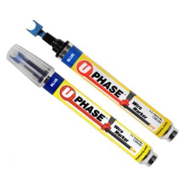 Rack-A-Tiers 52490BU U-Phase Wire Marker, Blue, Pack of 4 Rack-A-Tiers