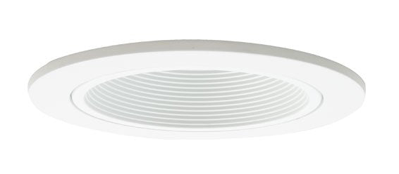 Elite Lighting B1301WWH Baffle Trim. w/ Adjustable Socket 3" White Baf