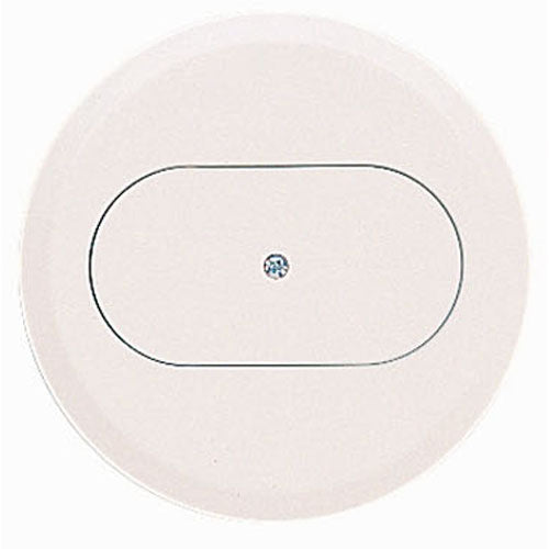 Carlon E97DSI Round Duplex Receptacle Cover, Diameter: 5", Non-Metalli