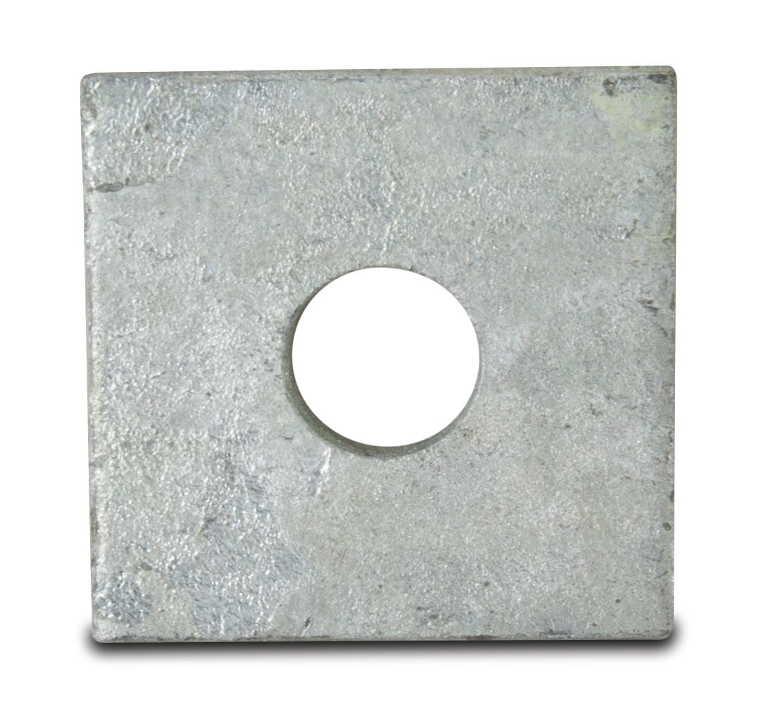 Powerline Hardware P1076 2-1/4"x2-1/4" Square Flat Washer, 3/4" Bolt D
