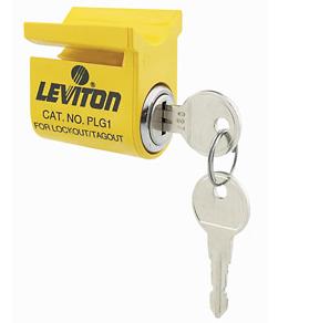Leviton PLG1 Lockout/Tagout for Pin & Sleeve, IP67 - Yellow. Leviton P