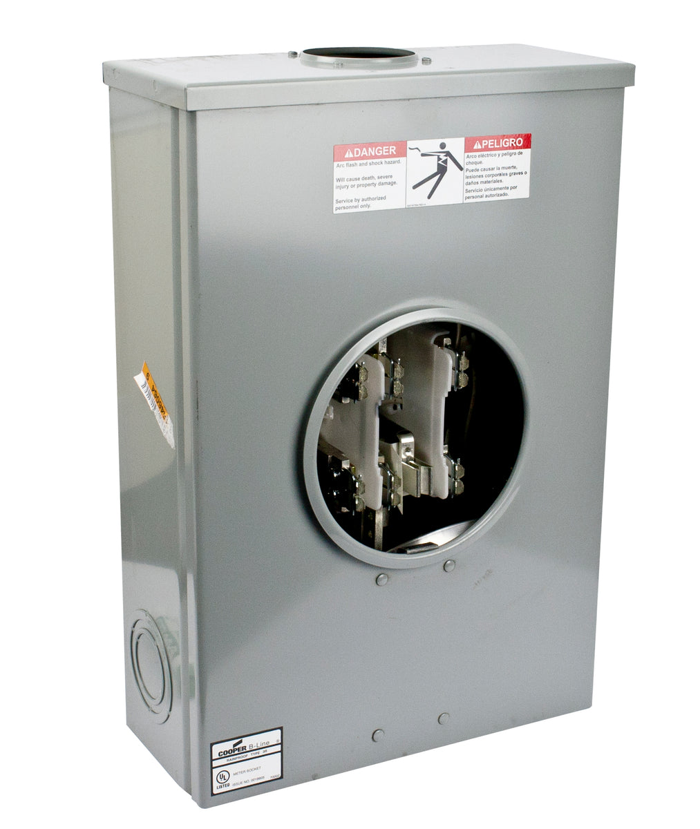 Eaton B-Line U207 Meter Socket, 200A, 3P, 7 Jaw, 600VAC, Ring, without